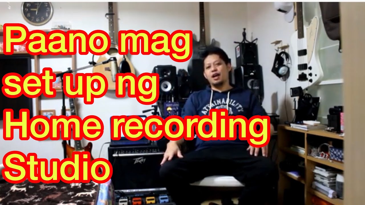 how to set up small recording studio - YouTube