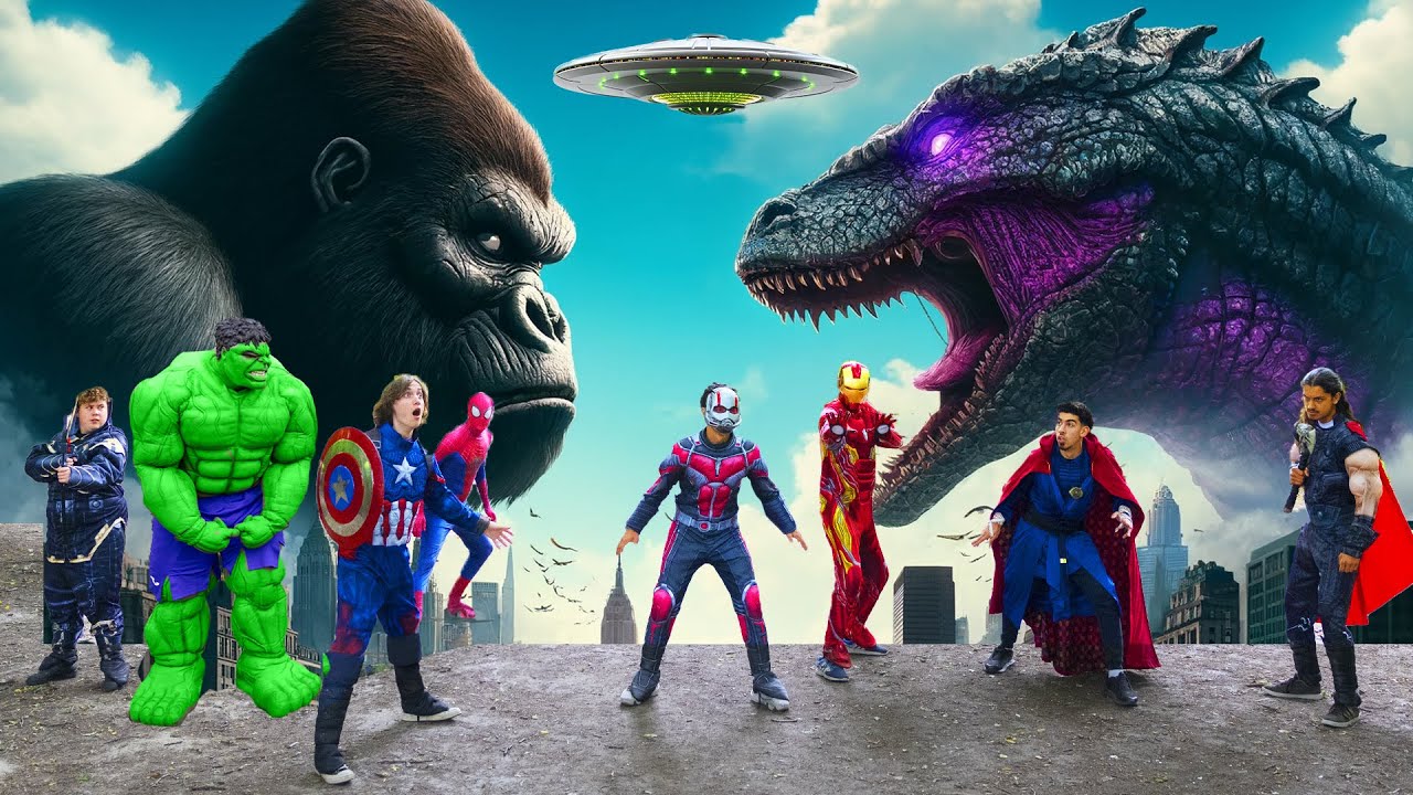 Avengers VS Godzilla x Kong VS Aliens VS Zombie Hulk! - YouTube