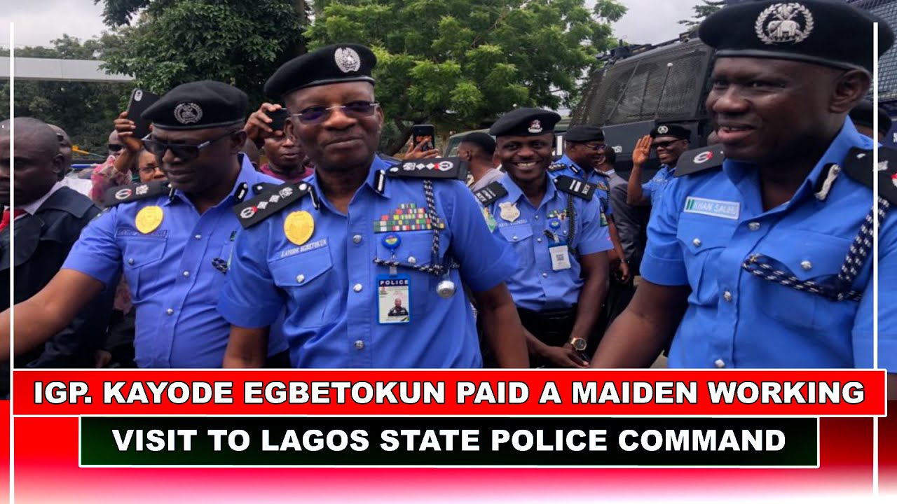 IGP Kayode Egbetokun Paid a Maiden Visit to Lagos State Police Command ...