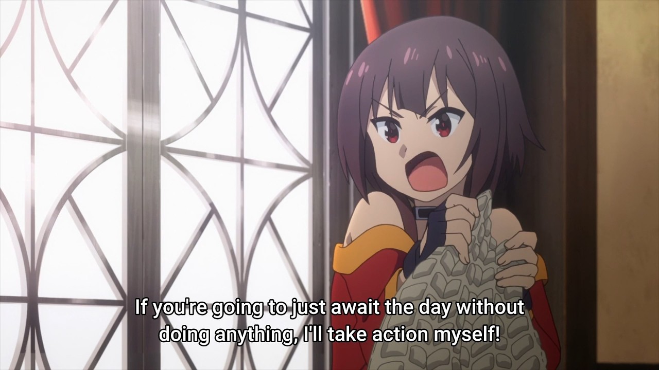 Megumin and bubble warps - KONOSUBA 3 - YouTube