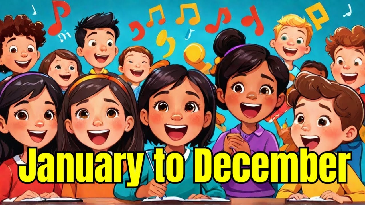 Months of Year Vocabulary | January February Song for Kids 🎶🌟📅 - YouTube