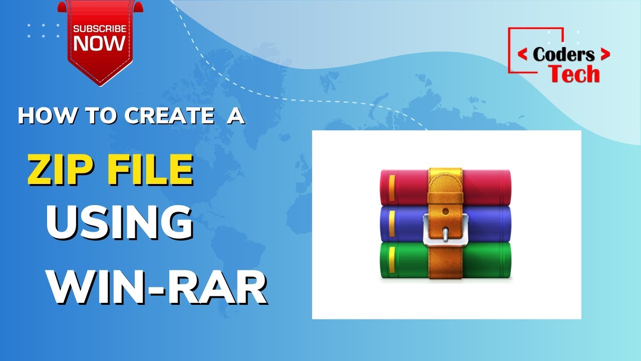How to create a zip file using Win-RAR - YouTube