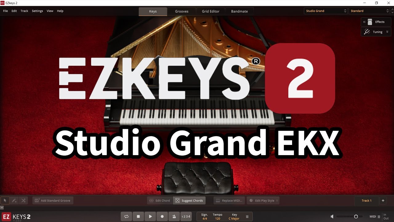Toontrack EZkeys 2 with Studio Grand EKX All Presets Demo - YouTube