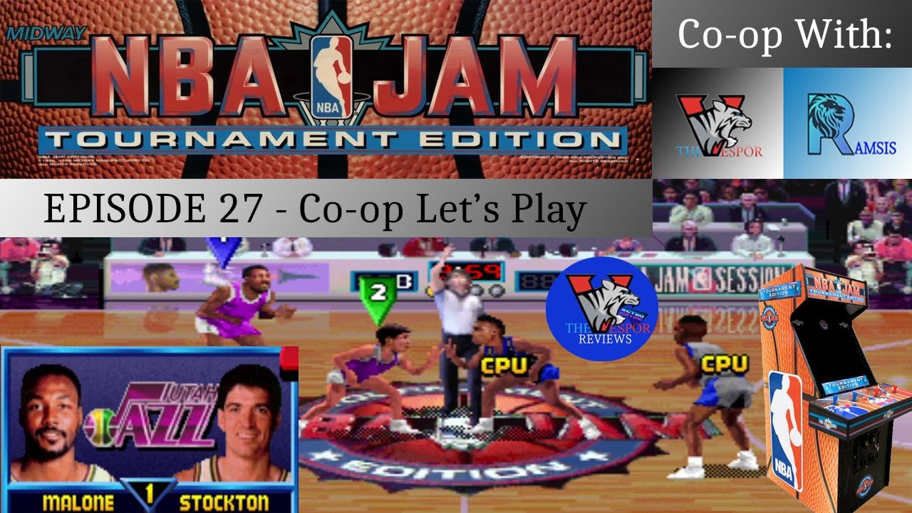 Retro Arcade Gameplay | NBA Jam TE - Arcade - Let's Play - | Utah Jazz ...