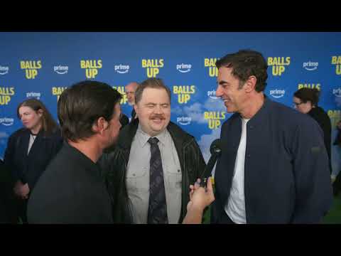BALLS UP: Mark Wahlberg, Sacha Baron Cohen & Paul Walter Hauser at LA premiere | ScreenSlam