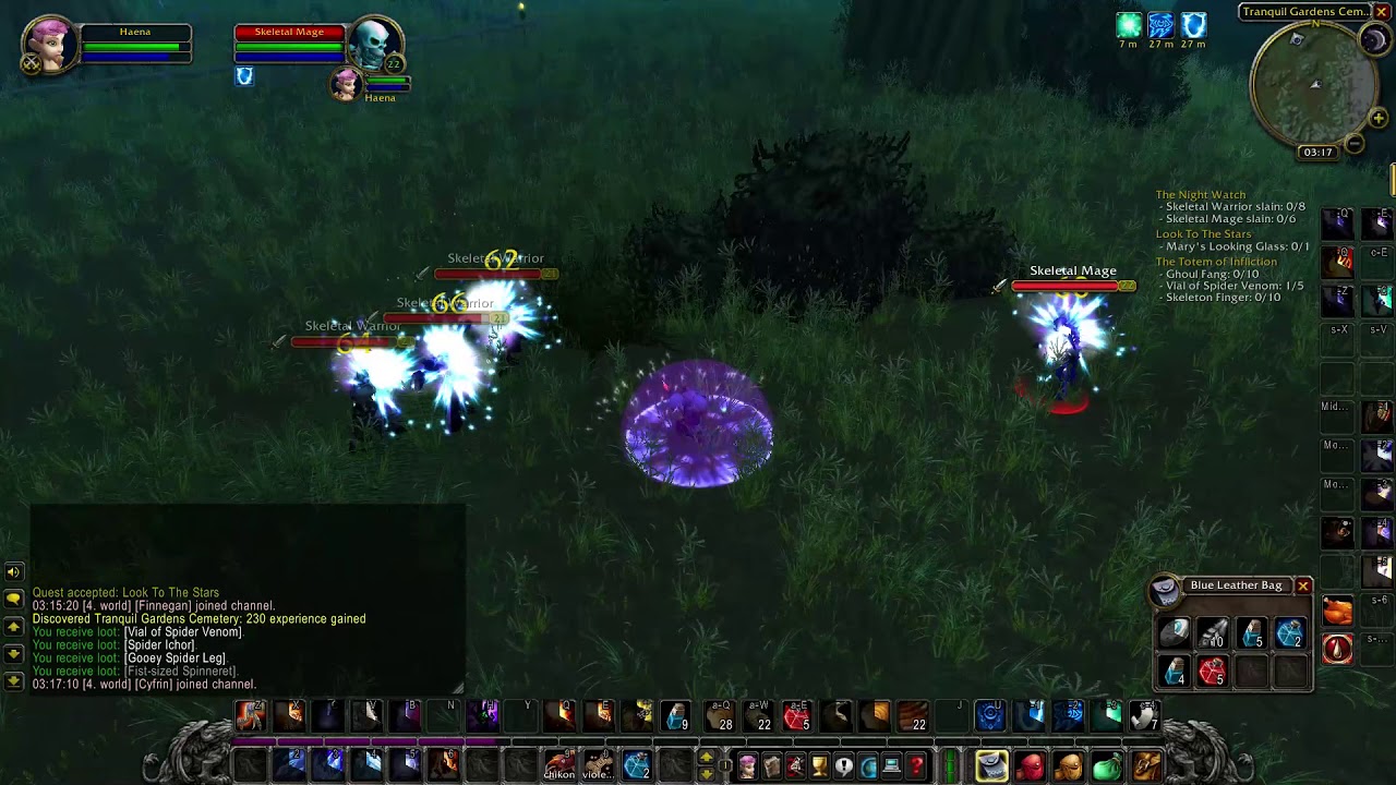 Skeleton Warrior & Mages location - WoW Classic - YouTube