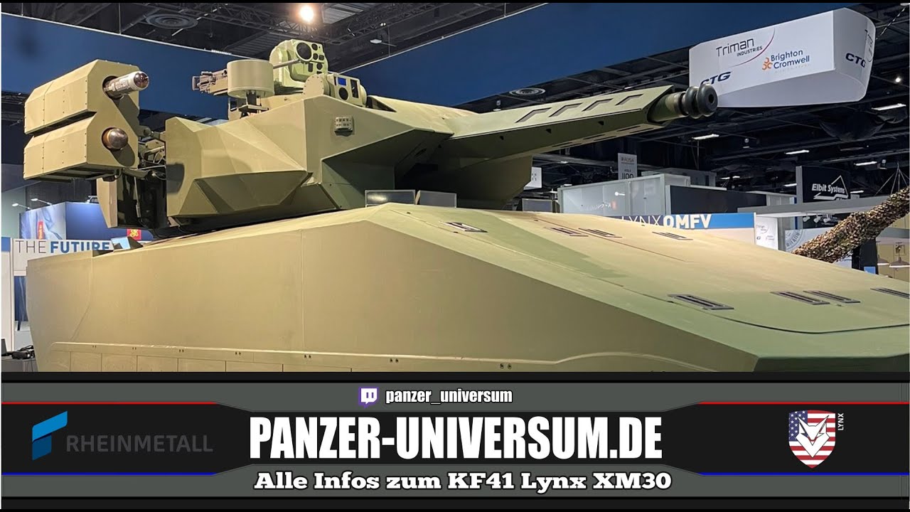 Amerikas neuer Autonomer Hybridpanzer XM30 (KF41 Lynx) - Alle Infos ...