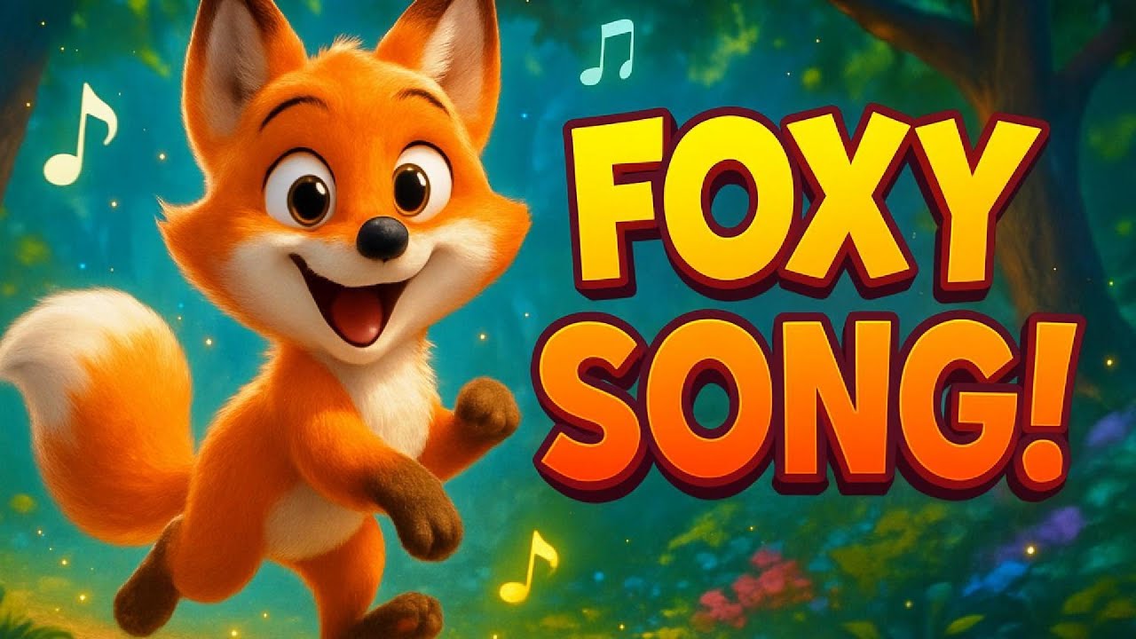 Foxy Song for Kids | Fun Children's Music Video | 3D Animation Pixar ...