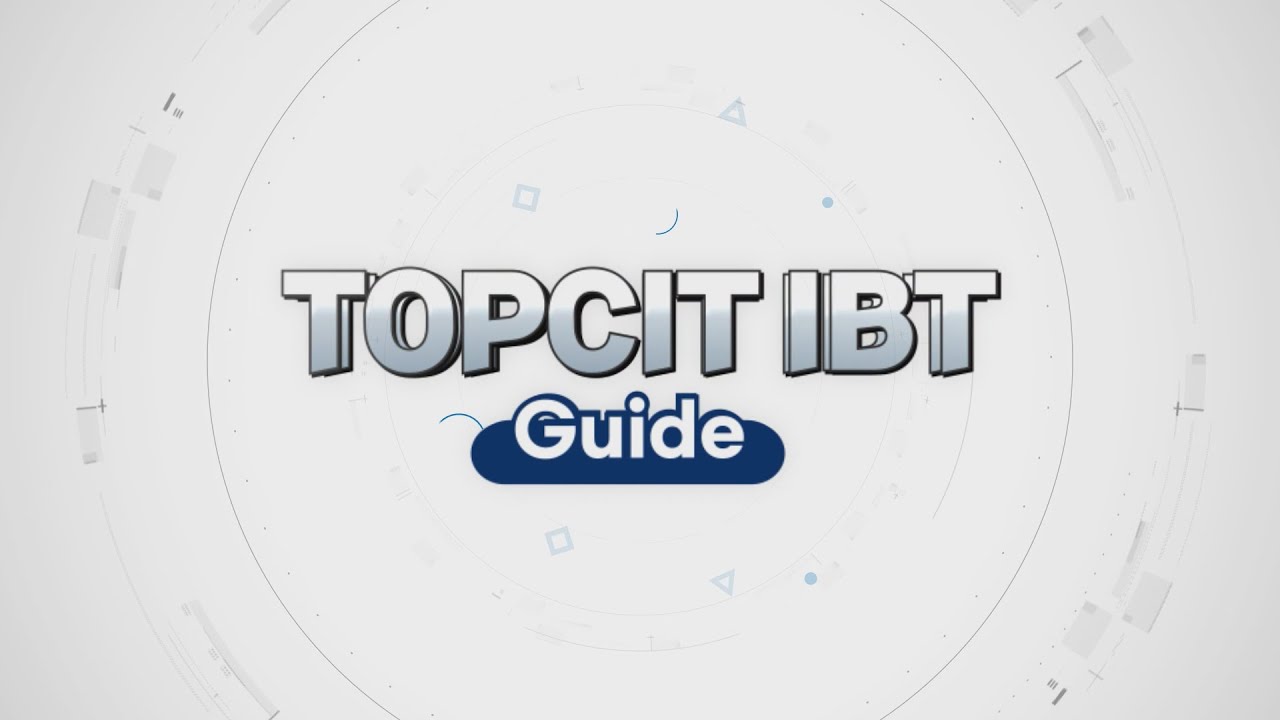 TOPCIT IBT Guide - YouTube