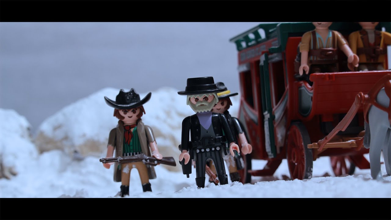 PLAYMOBIL WESTERN : RED SNOW-stop motion (trailer 1) - YouTube