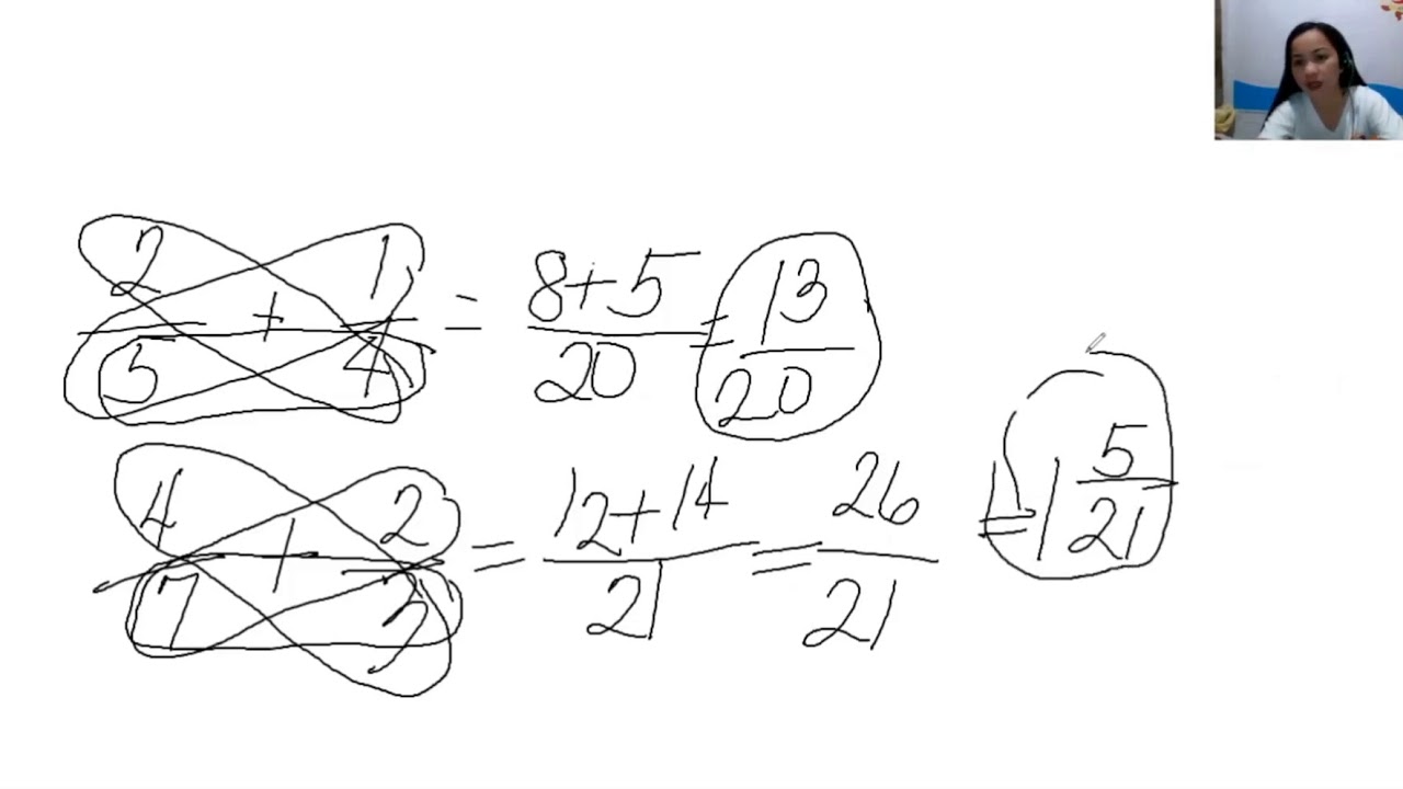 ADDITION OF DISSIMILAR FRACTIONS SHORTCUT - YouTube
