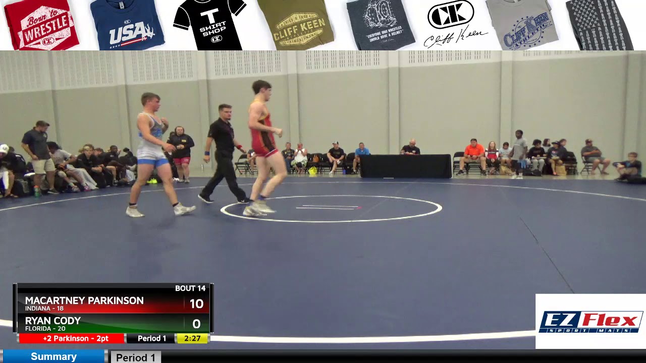 Mat 4 182 Macartney Parkinson Indiana Vs Ryan Cody Florida - YouTube