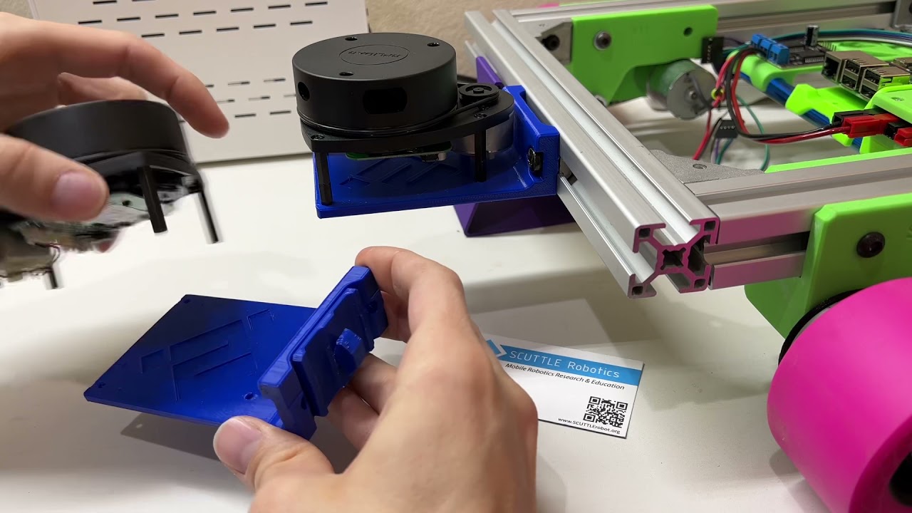 Simple 3D Printed Bracket for Mounting RPLIDAR A1 Lidar on Robot - YouTube