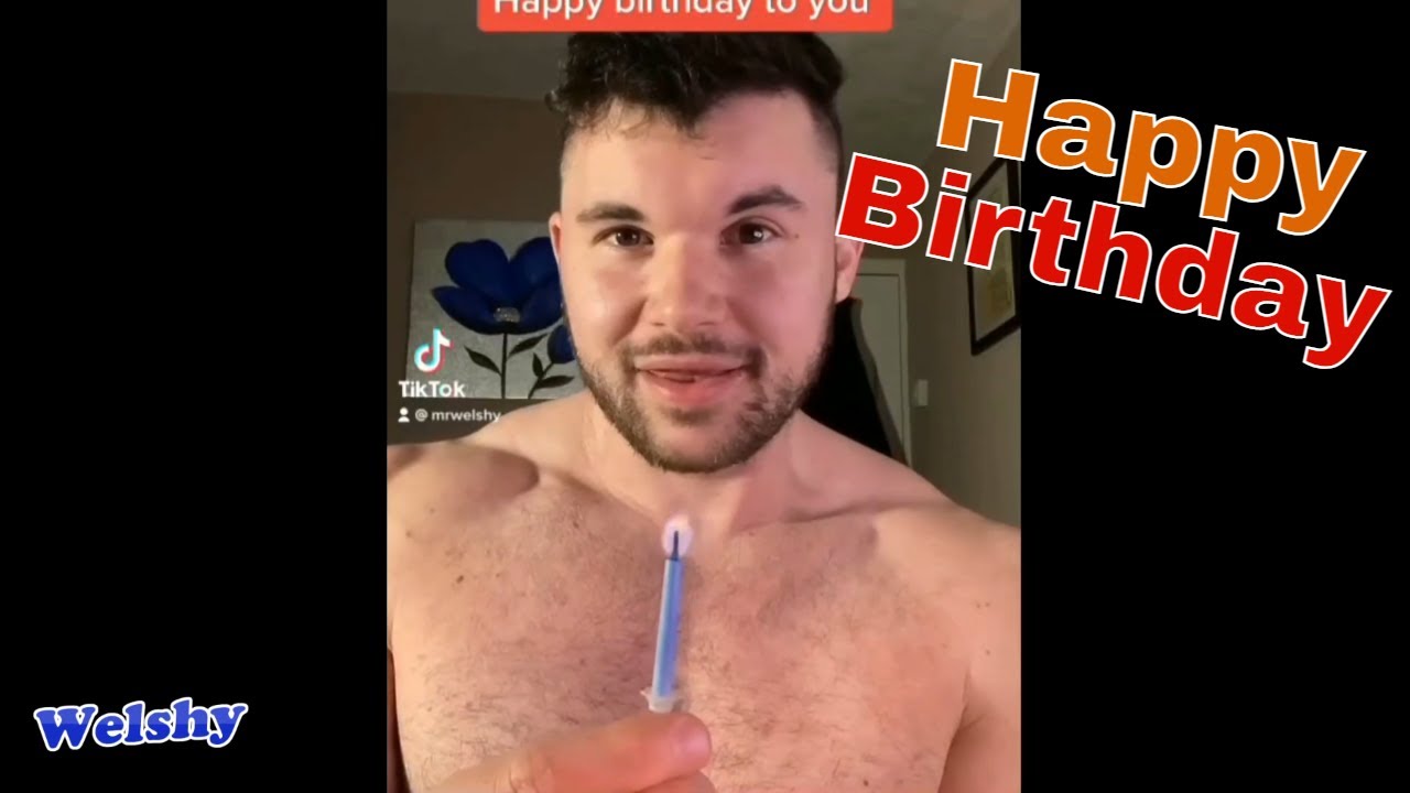 Cutest muscle man sings happy birthday - YouTube