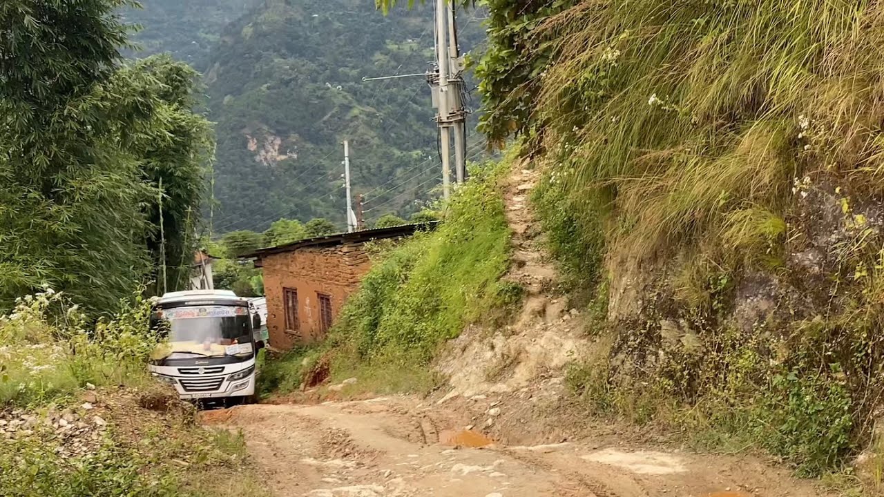 Dangerous road of the world slipery and narrow road - YouTube