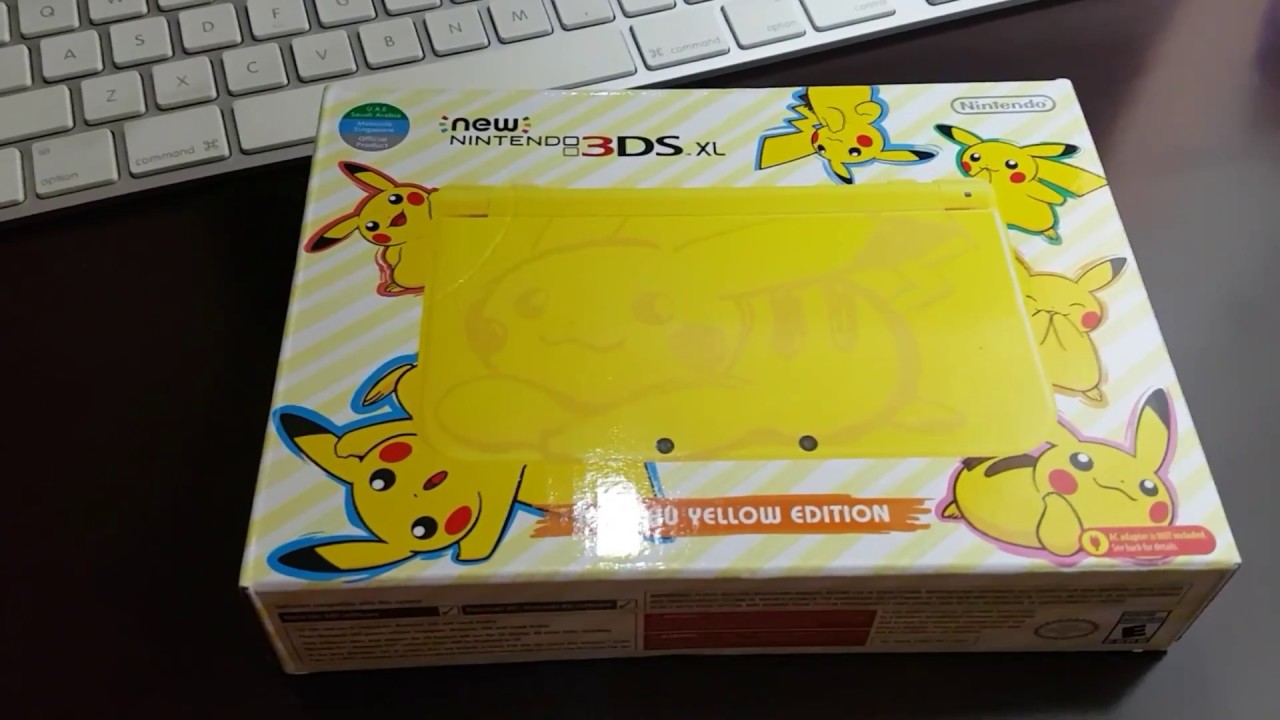 New Nintendo 3DS XL Pikachu Yellow Edition - 2017 (PT-BR) - YouTube