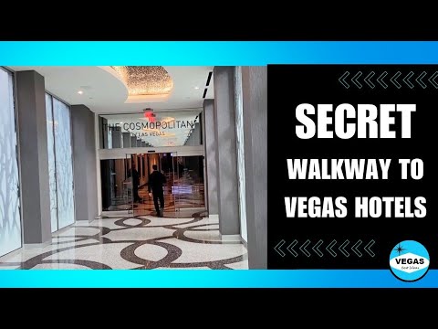SECRET Indoor Walkway To VEGAS Hotels - Cosmopolitan, Bellagio and ...