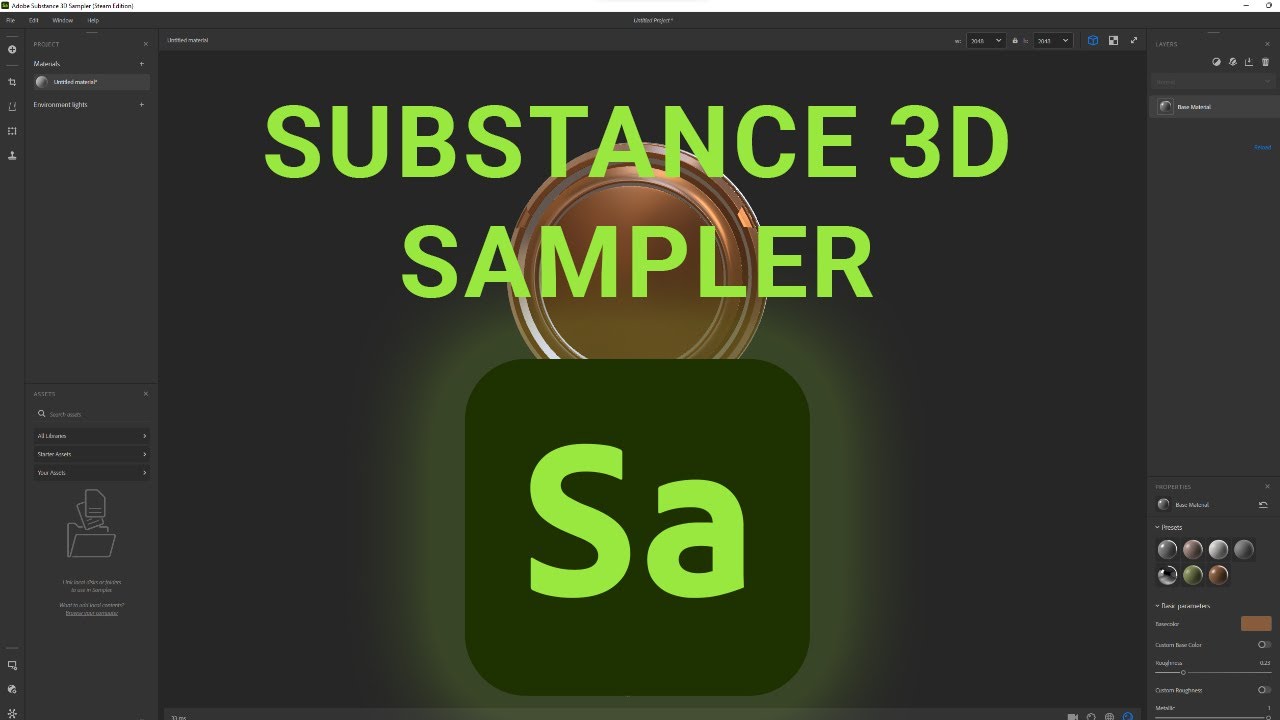 How To Change Texture Tiling Substance 3D Sampler - YouTube