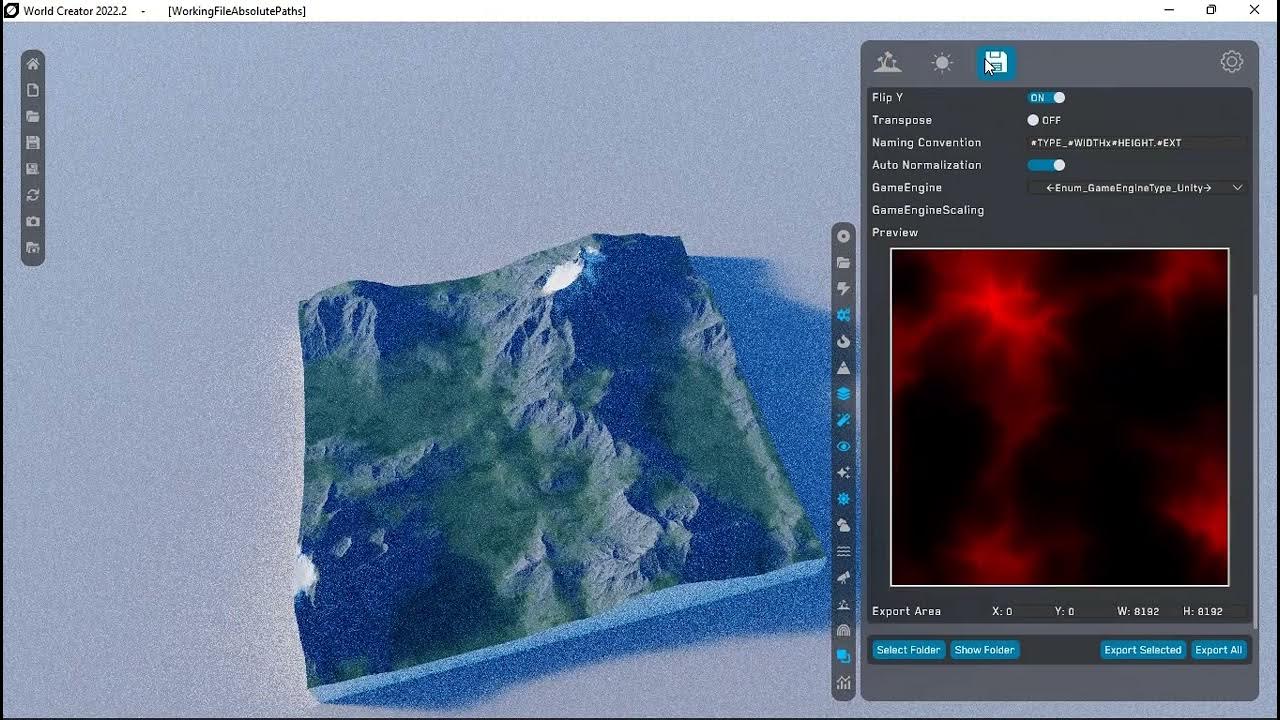 Export heightmap from WC 2022 into UE5 - YouTube