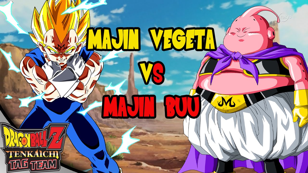Dragon Ball Z Tenkaichi Tag Team - Majin Vegeta vs Majin Buu - YouTube
