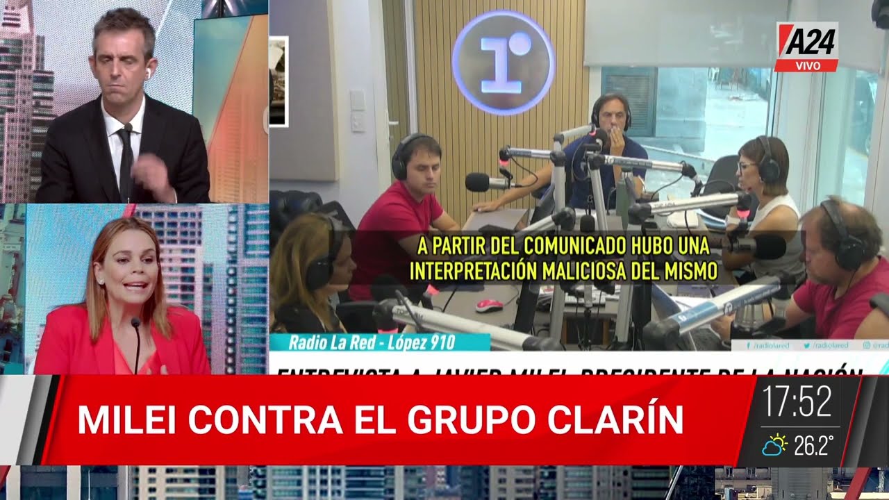 📣 Javier Milei contra el Grupo Clarín - YouTube