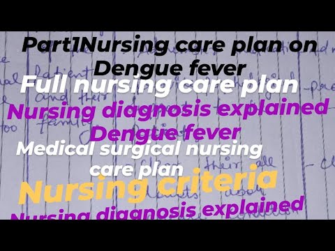 Nursing care plan on Dengue fever||Nursing diagnosis on dengue feve ...