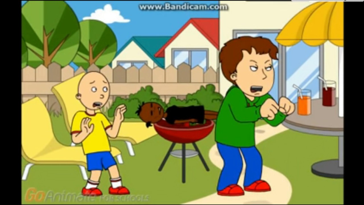 cauillou Grills Rosie on barbeque grill! gets punished and killed - YouTube
