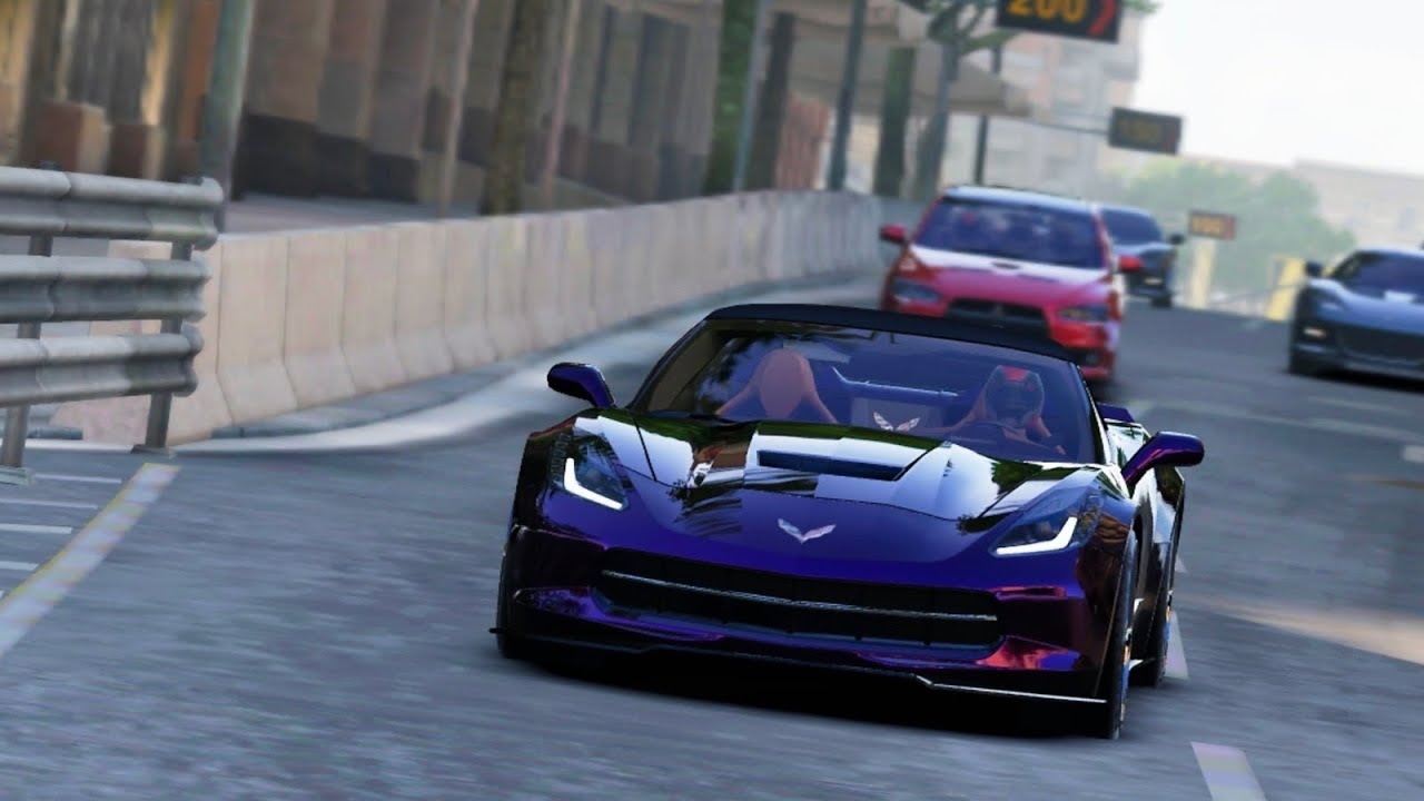 Racing Master (JP): Corvette C7 @ Barcelona Panorama - YouTube