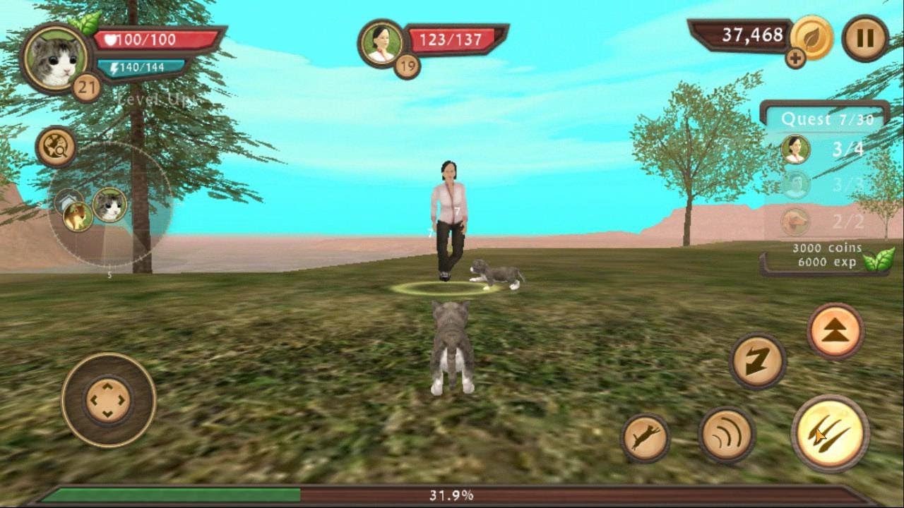 Cat Sim Online: Play with Cats Android Gameplay Ep-22 3D world! - YouTube
