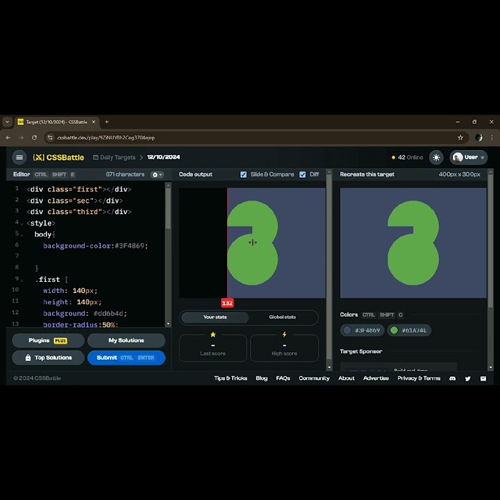 Day06taking On The Ultimate Coding Challenge💻🔗cssbattle Webdevchallengefrontend Css