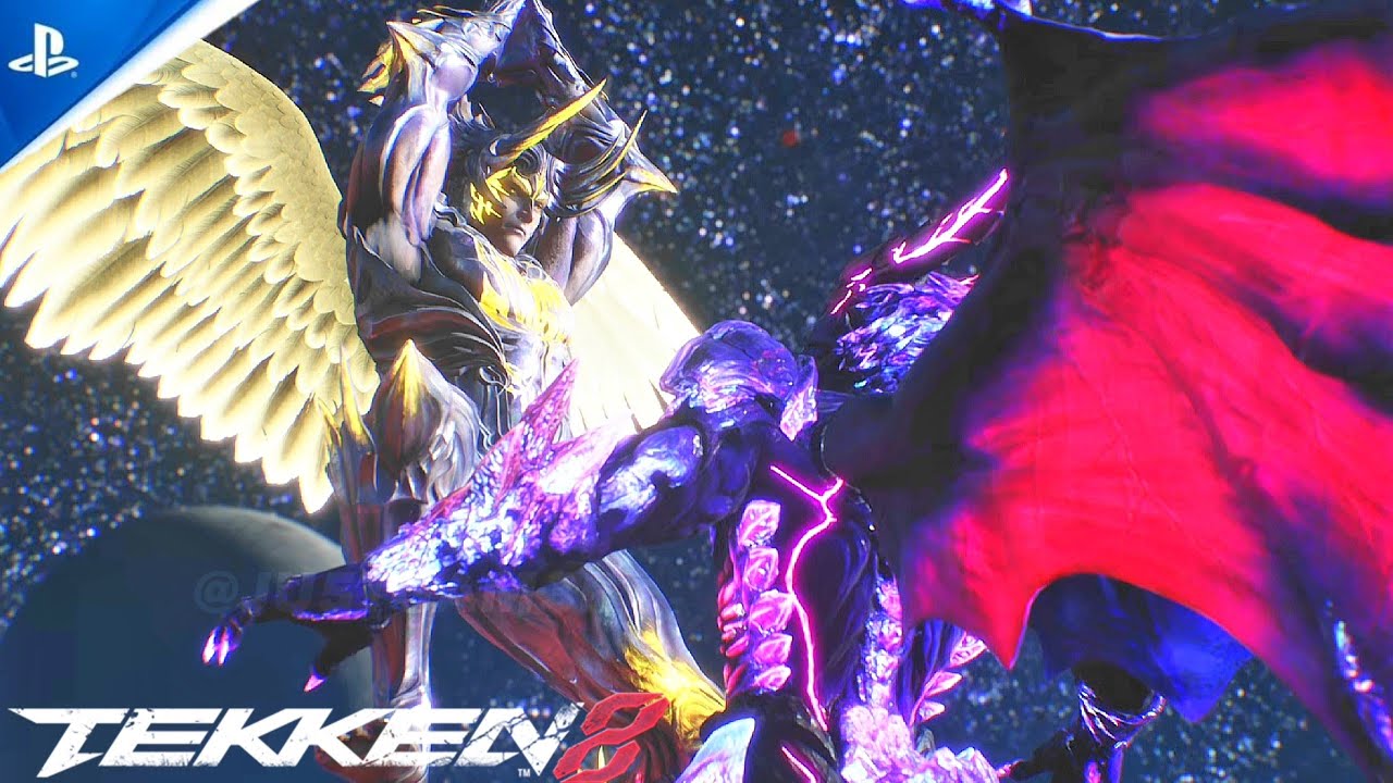 Tekken 8 Angel Jin Final Form Clashed True Devil Kazuya - True Devil Kazuya Boss Fight - YouTube