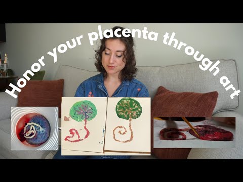 How to Paint Press Your Placenta After Birth