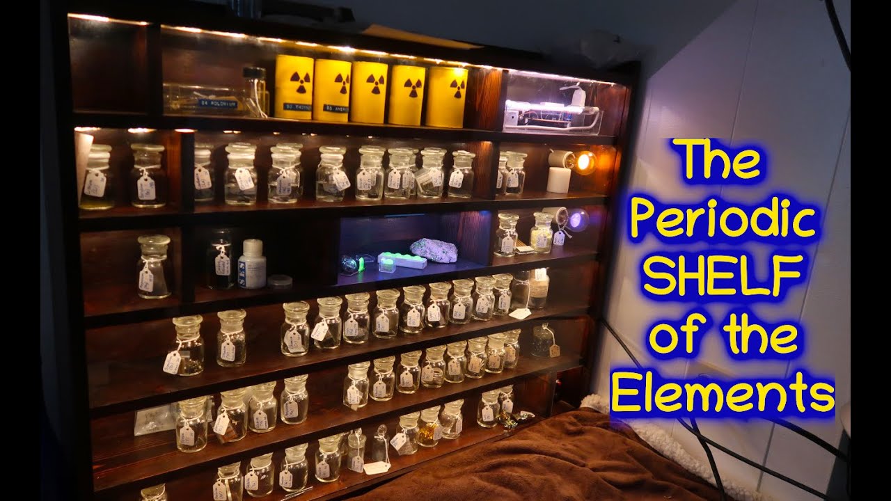 My Periodic Shelf (table) of Elements collection, tungsten, gallium ...
