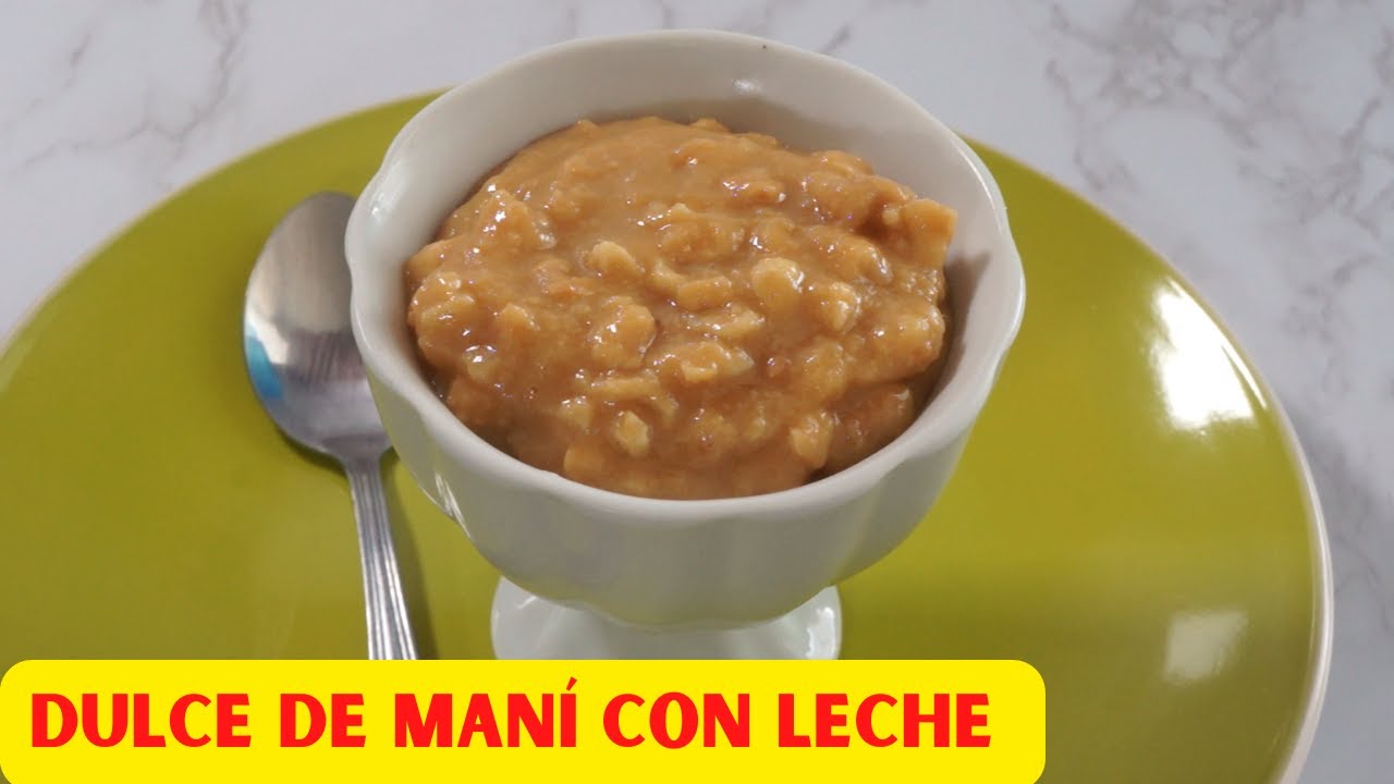 Dulce de maní con leche - YouTube