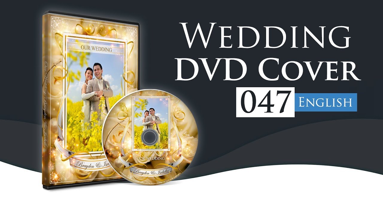 How to make a Wedding DVD Cover in Photoshop using Wedding DVD Cover ...