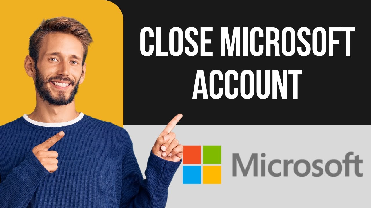How to Close your Microsoft Account - YouTube