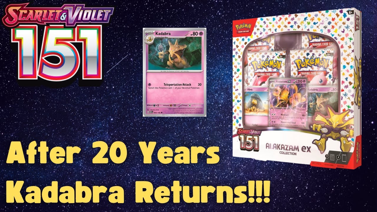 Kadabra Makes It's TCG Debut After 20 Years In the NEW Alakazam ex Box ...