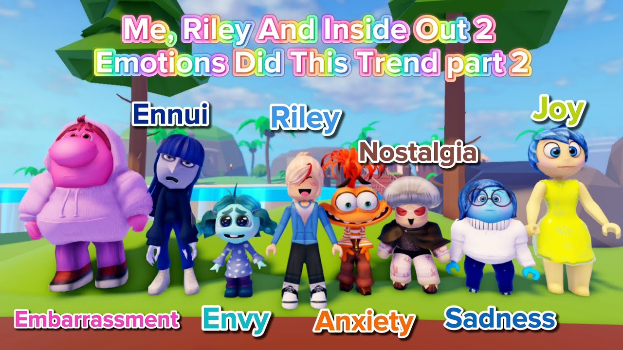 ME, RILEY And INSIDE OUT 2 EMOTIONS Did This Trend Part 2 🩷🤎🧡🩵💜 ...