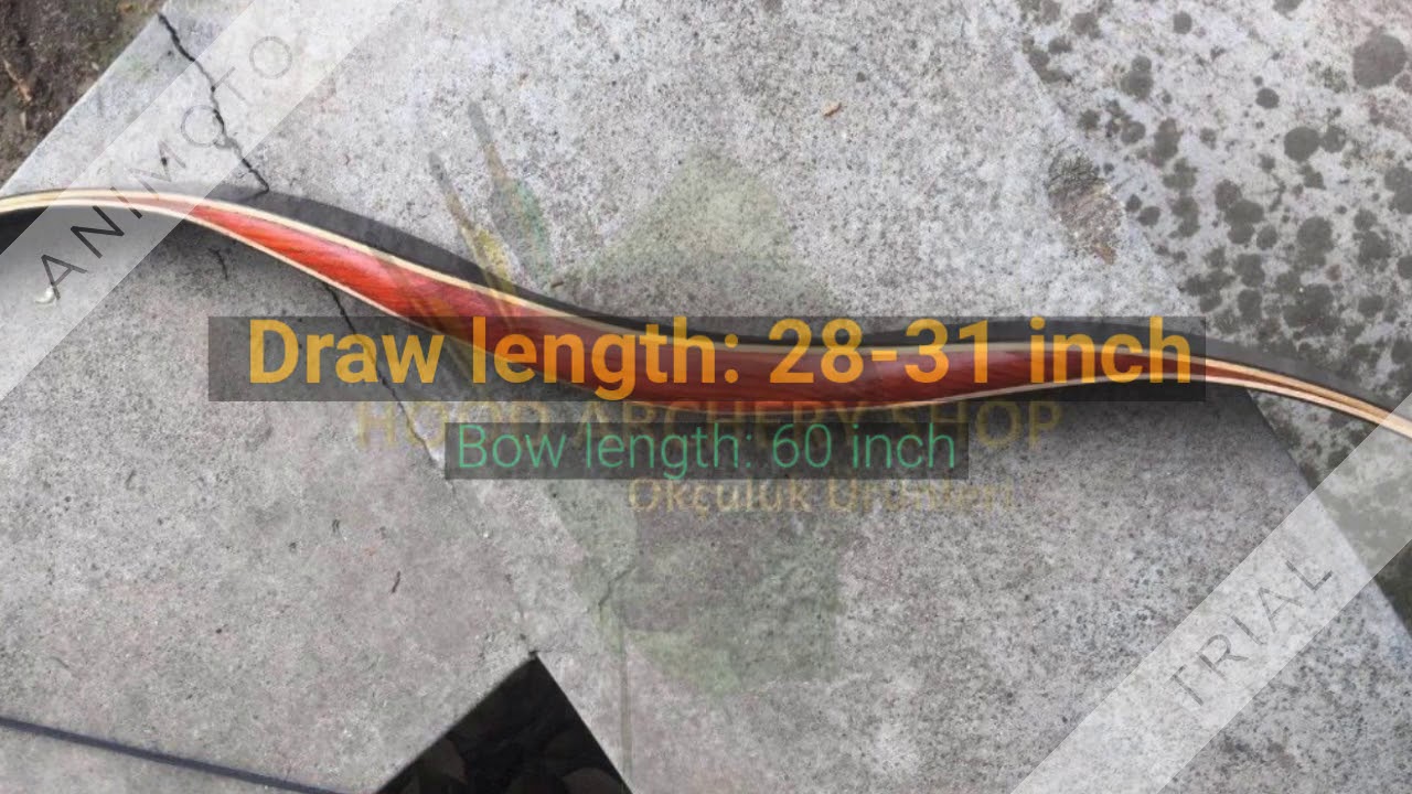 30-50lbs Medieval Recurve Traditional Wooden Hunting Archery Bow Riser ...