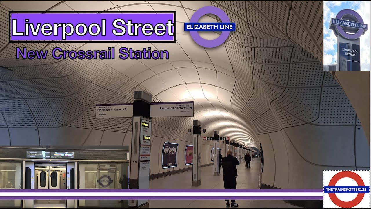 -|-FIRST DAY OF OPERATION-|- BRAND NEW Liverpool Street Crossrail ...