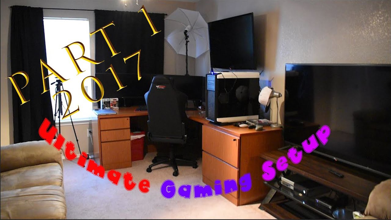 2017 Ultimate Gaming Setup - Moving from Living room to a bedroom - YouTube