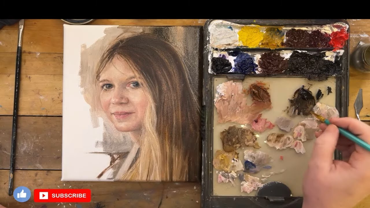 Live Oil Painting Head Study Art Studio Stream Reference Photo - YouTube
