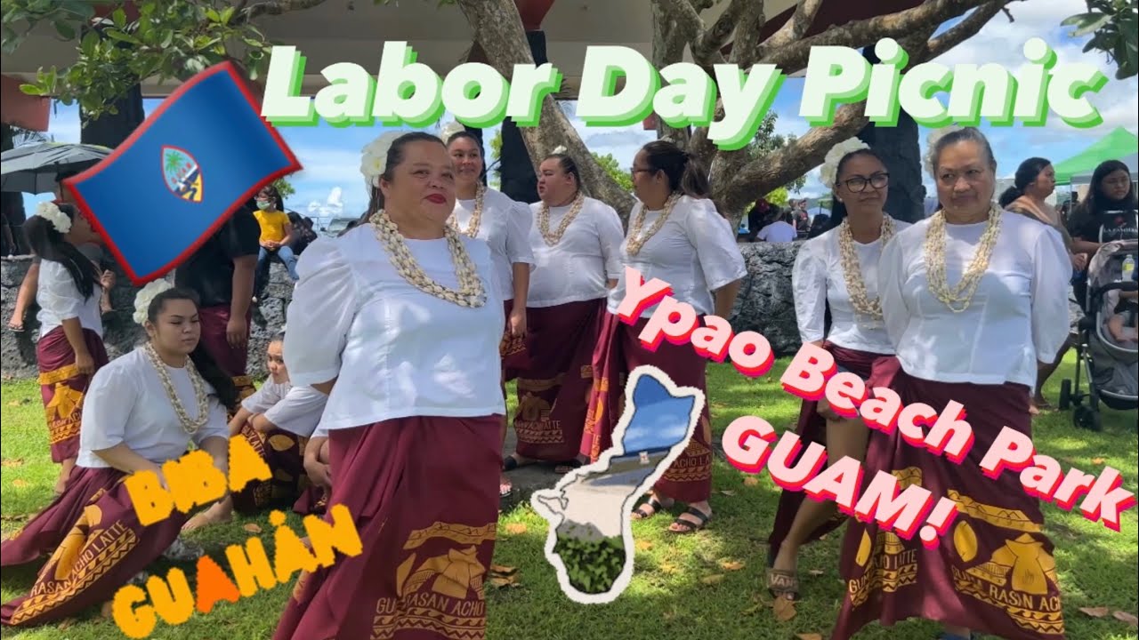 Guam's LABOR DAY PICNIC!!🇬🇺 Ypao Beach Park (come chill out🏝) - YouTube