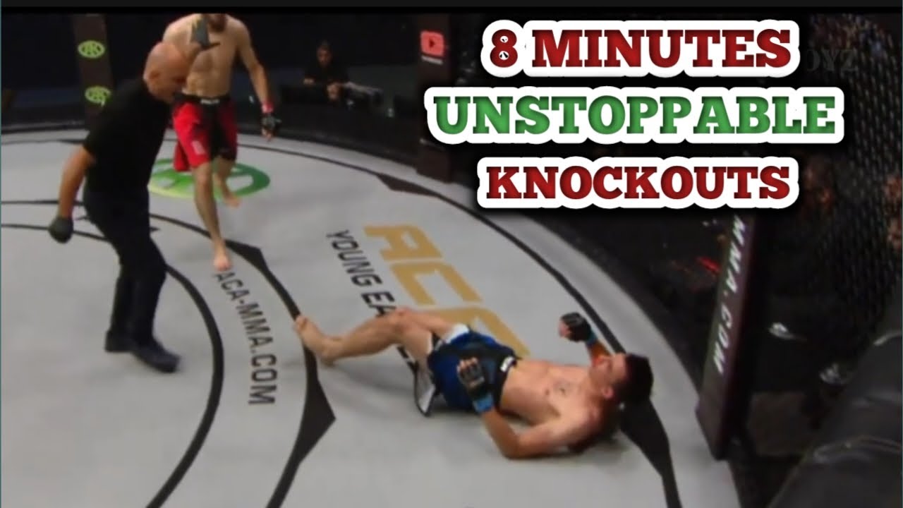 8 Minutes Of Unstoppable Knockouts in MMA - YouTube