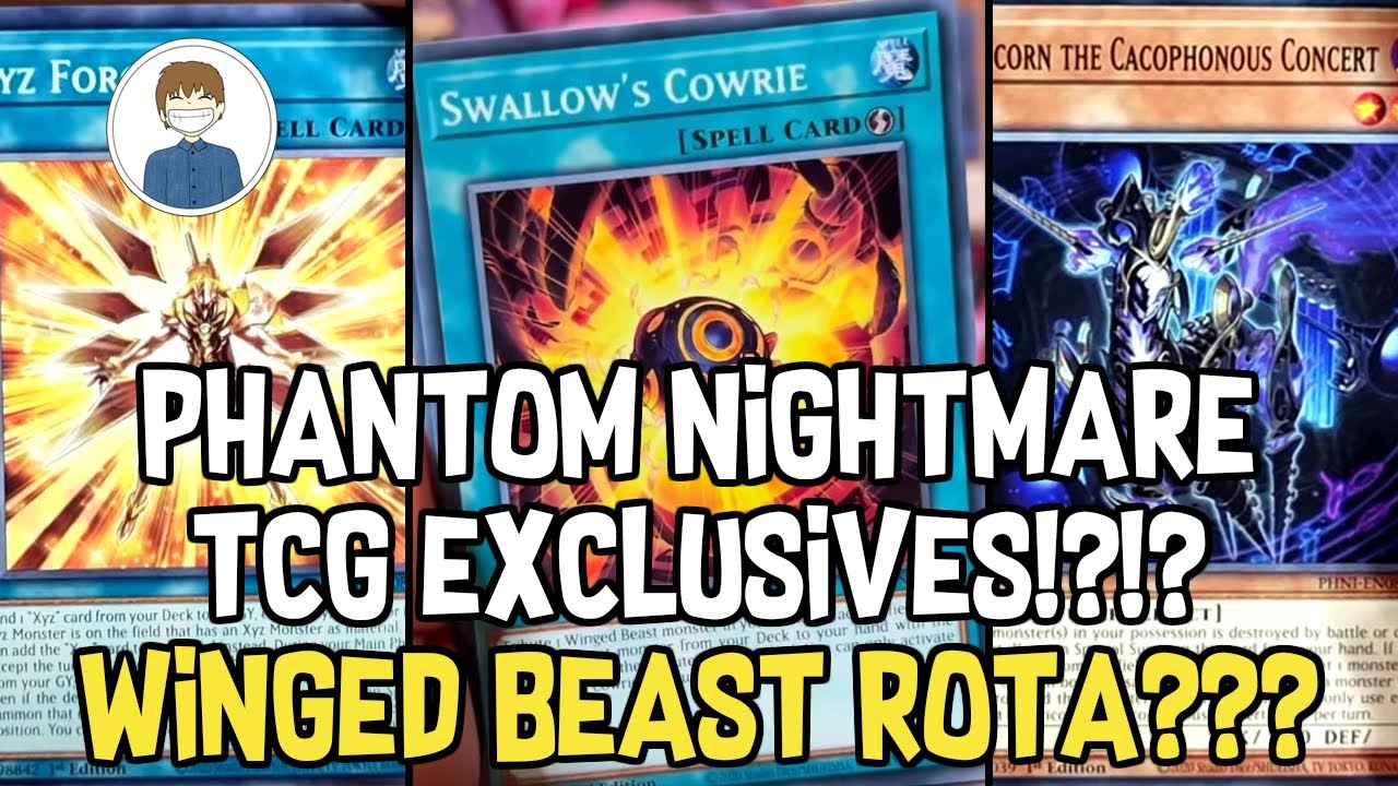 PHANTOM NIGHTMARE TCG EXCLUSIVES! WINGED-BEAST ROTA??? Yu-Gi-Oh! - YouTube