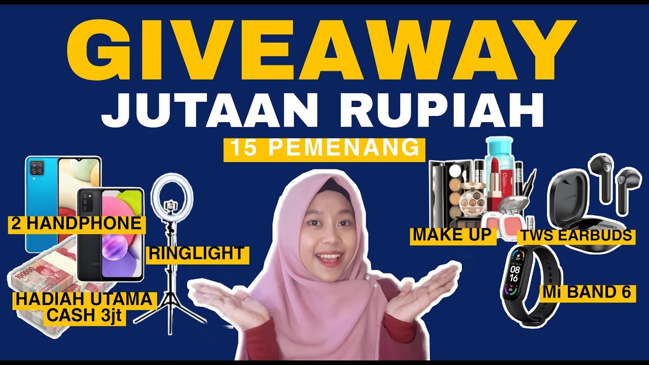 (OPEN) GIVEAWAY SPESIAL 1 JUTA SUBSCRIBERS. HADIAH JUTAAN RUPIAH! - YouTube