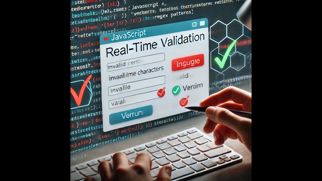 Javascript Input Validation With Regex Real Time Form Validation