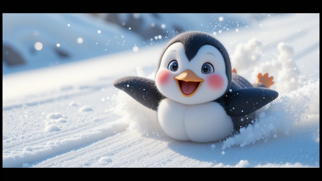 Cute Baby Penguin Animation 🐧 | Adorable Cartoon Fun | #penguin # ...