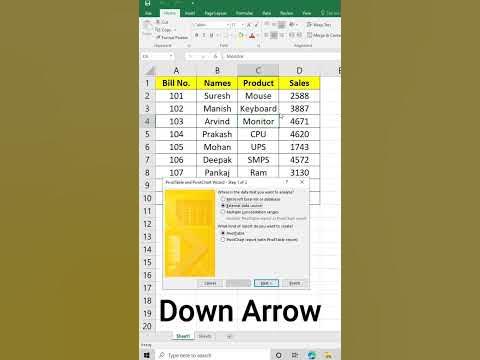 #shorts Excel pivot table Keyboard Shortcuts Keys | #excelshorts - YouTube