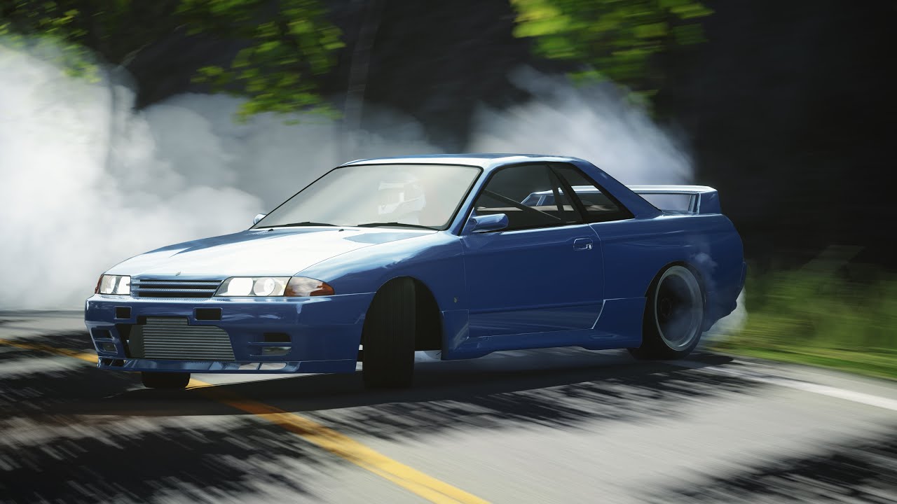 Nissan GT-R32 Drifting Tsukuba Touge | Assetto Corsa - YouTube